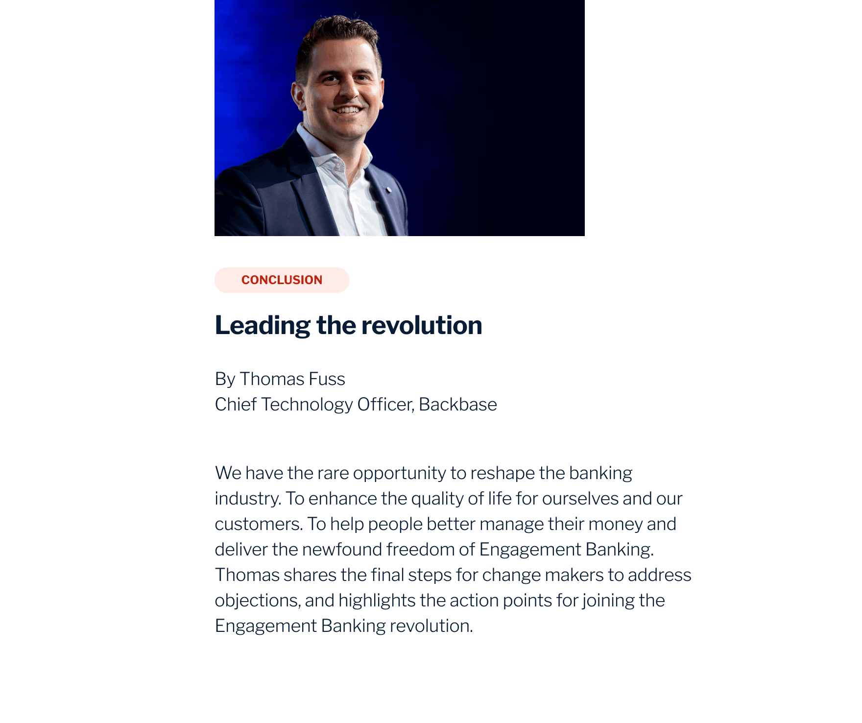 Backbase | The Engagement Banking Revolution Book