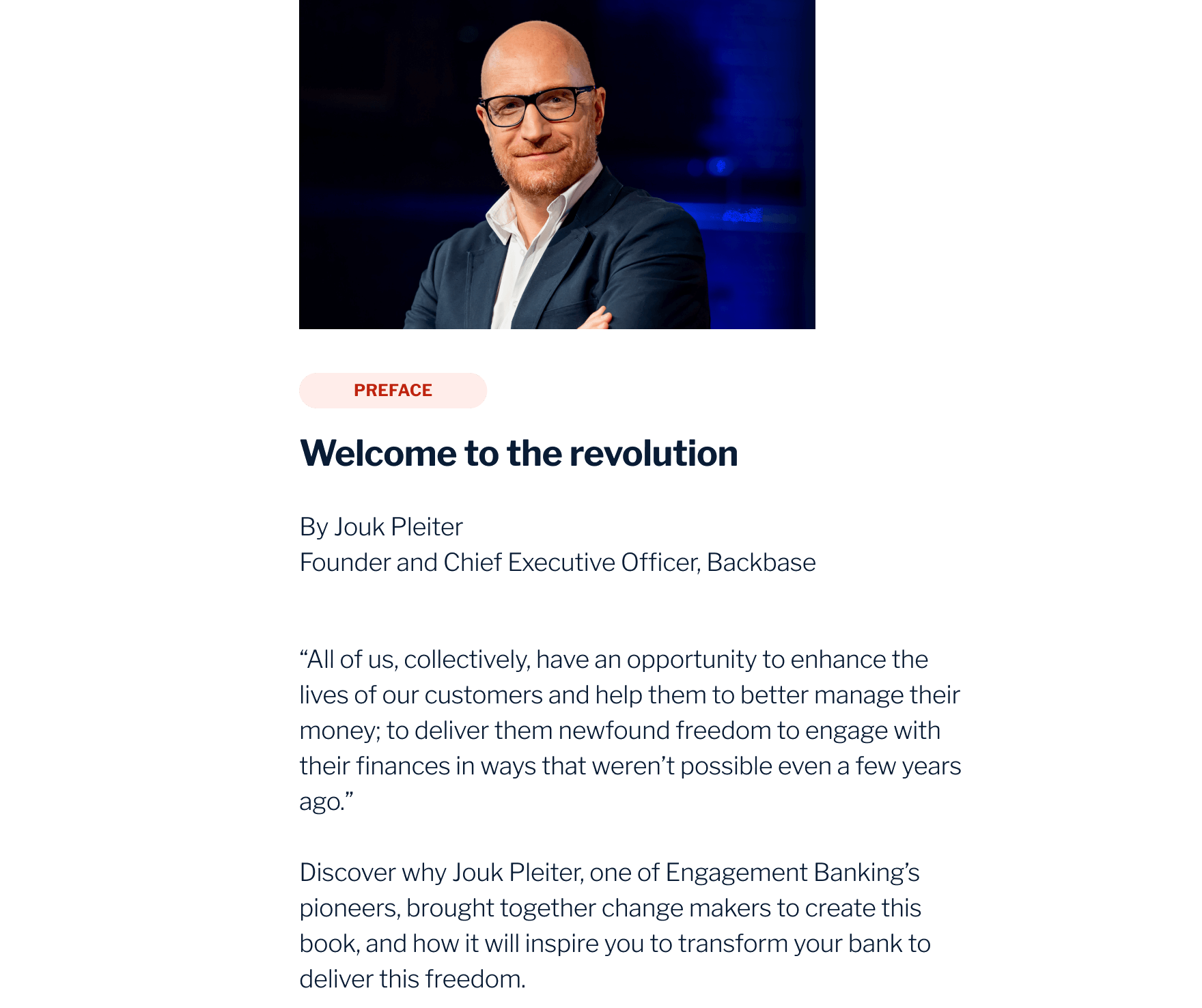 Backbase | The Engagement Banking Revolution Book